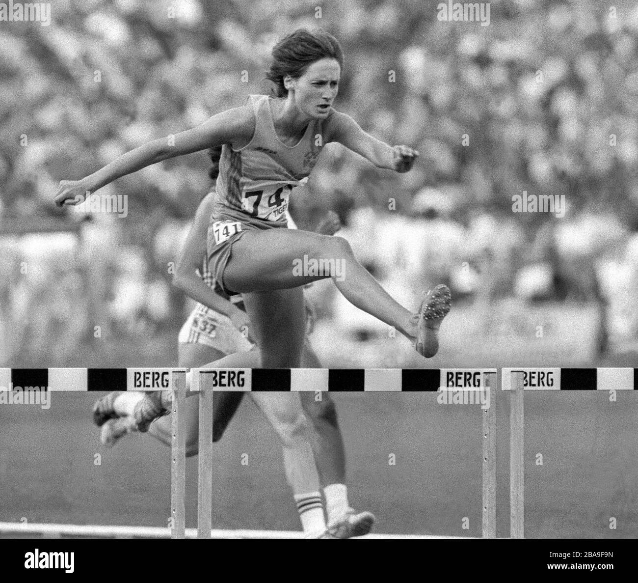 ANN-LOUISE SKOGLUND Swedish track & field athlete winns 400 m hurdle at ...