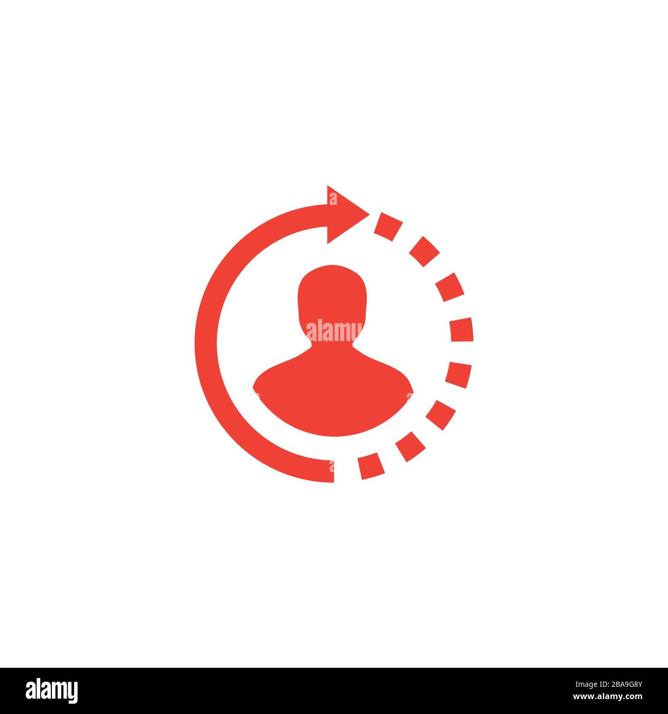 Support Red Icon On White Background. Red Flat Style Vector ...