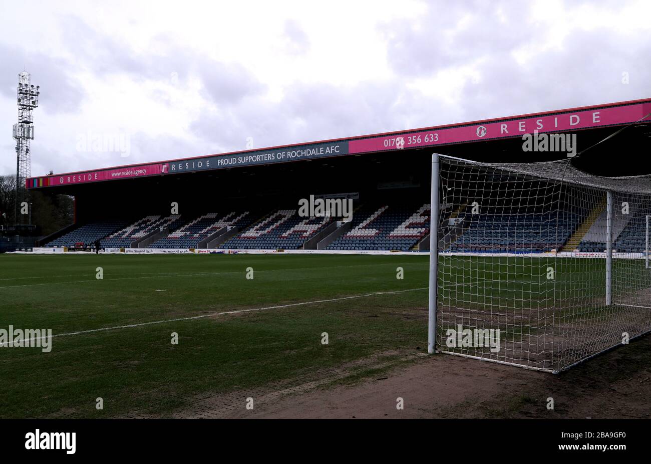 A general view of Rochdale's Crown Oil Arena Stock Photo - Alamy