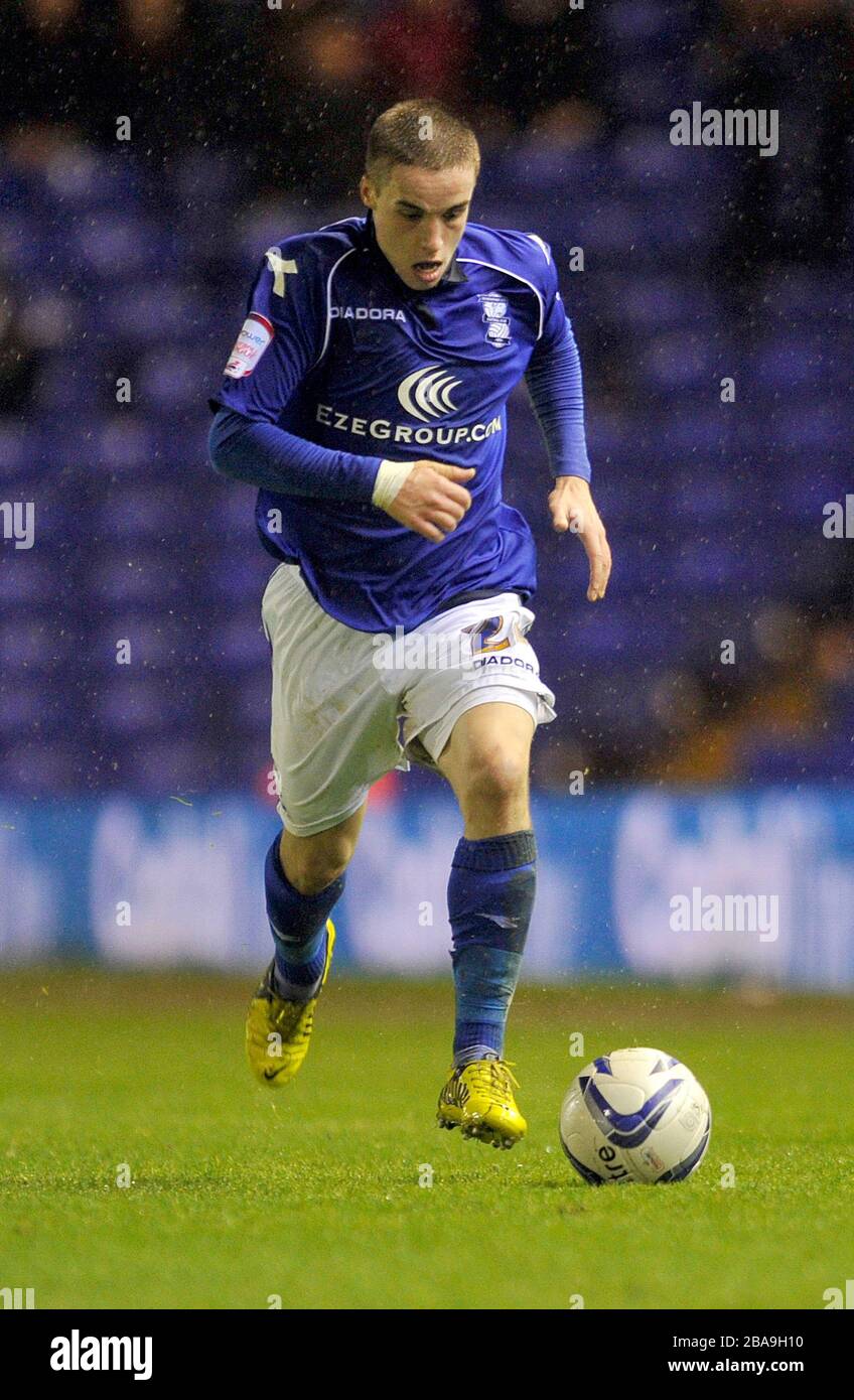 Birmingham City's Mitch Hancox in action during the npower Championship ...
