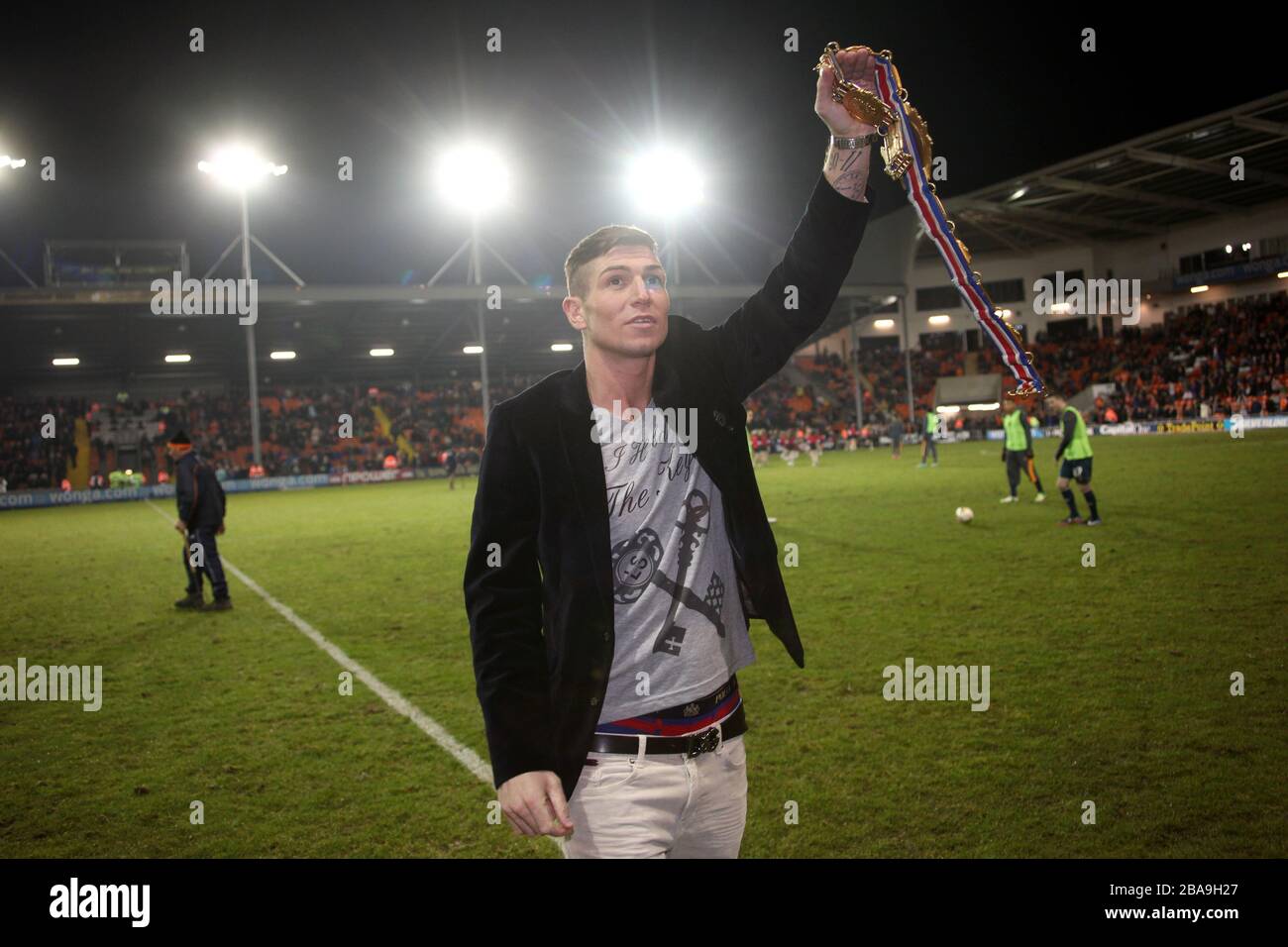 Boxer Brian Rose with his recently defended light-middleweight ...