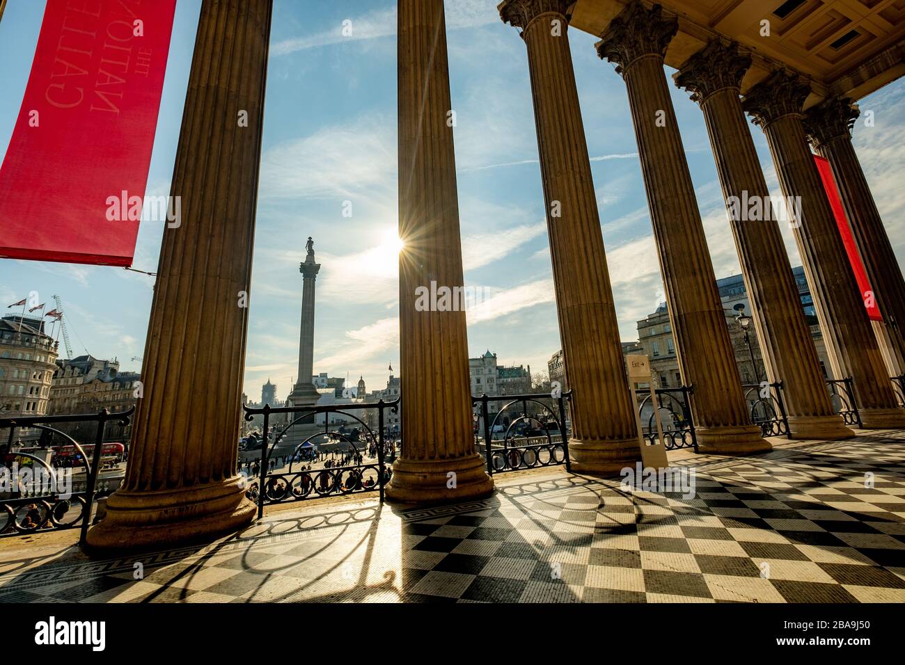 LONDON- MAY, 2019: The National Portrait Gallery on Trafalgar Square, a ...