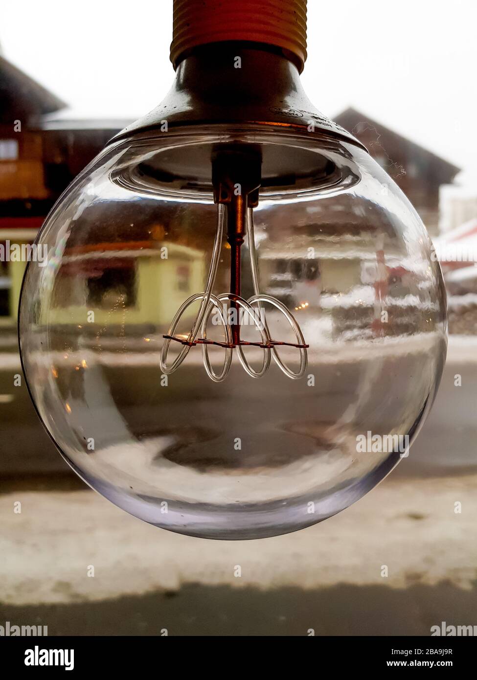A close-up photo of a light bulb Stock Photo - Alamy