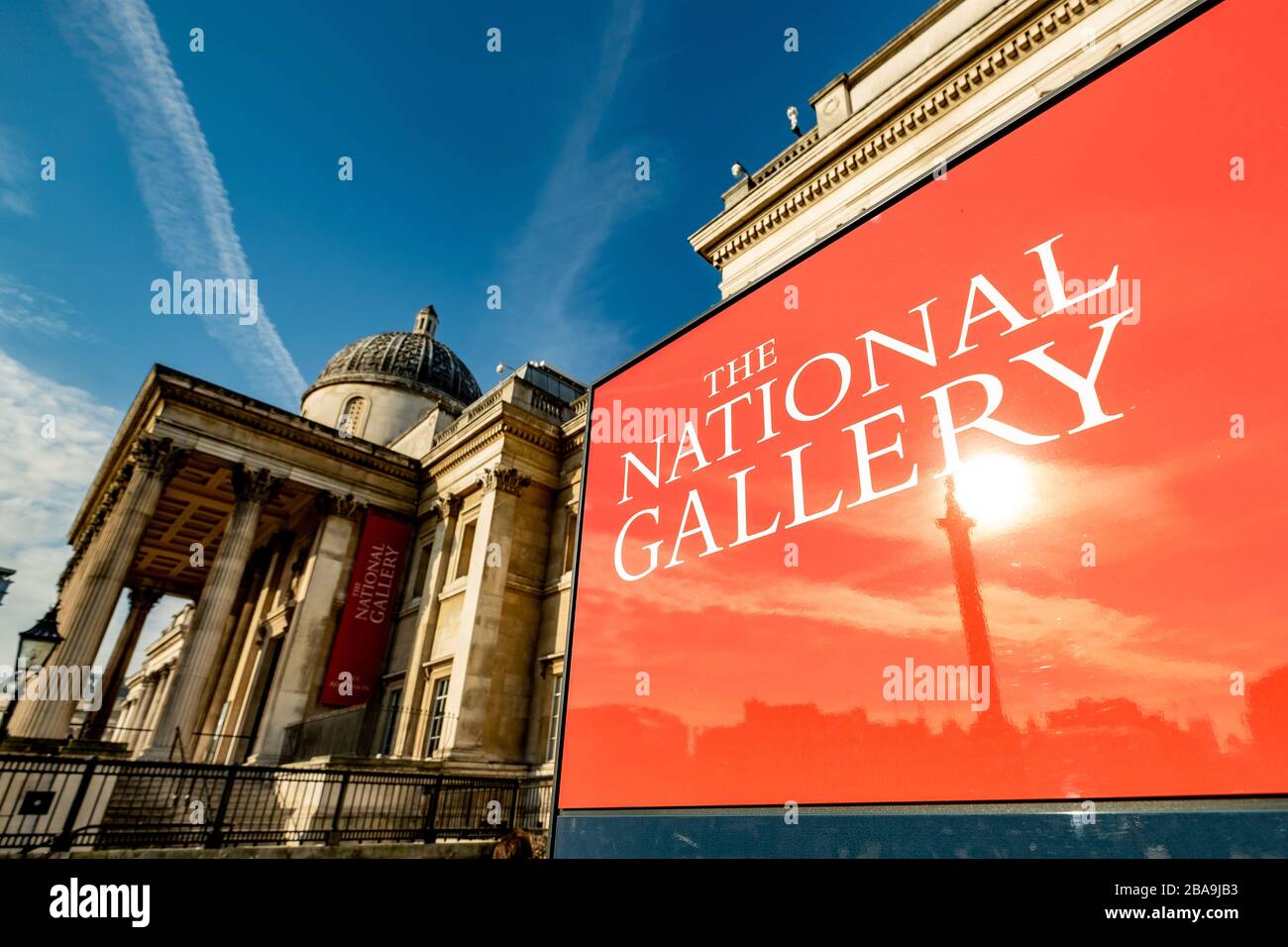 LONDON- MAY, 2019: The National Portrait Gallery on Trafalgar Square, a ...