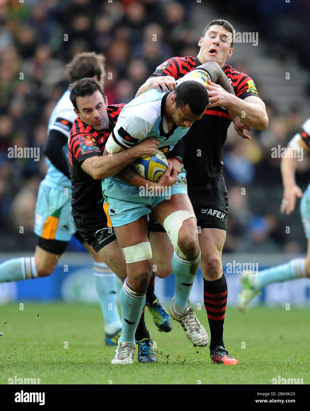 Left to right saracens neil de kock hi-res stock photography and images ...