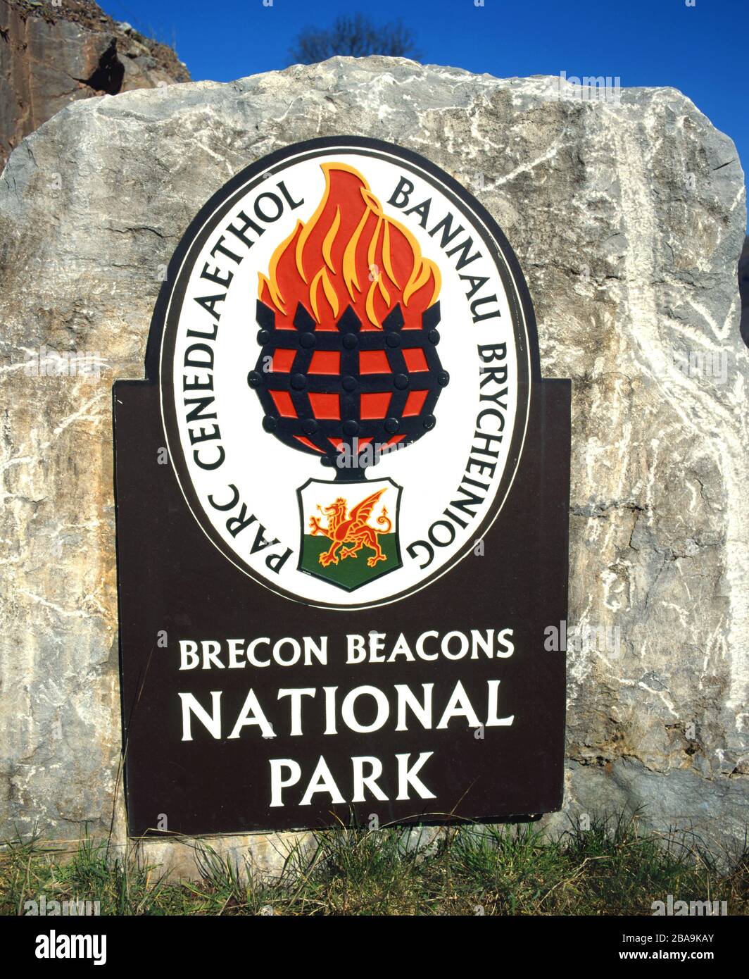 Brecon beacons national park sign hi-res stock photography and images ...