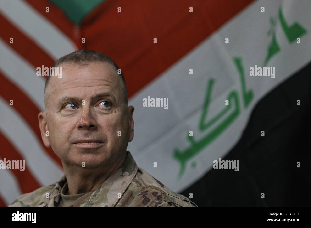 Mosul District, Iraq. 26th Mar, 2020. US Brigadier General Vincent B ...