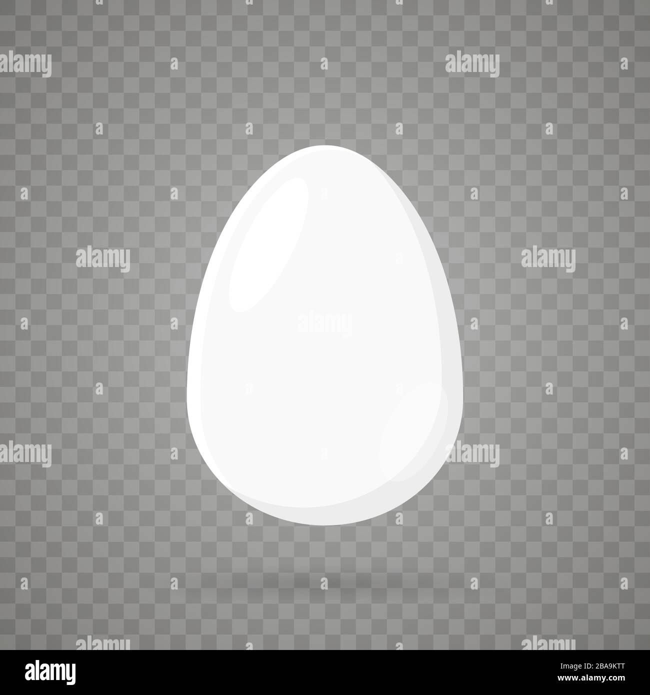 Simple Easter egg shape - traditional symbol of holiday. Flat icon ...