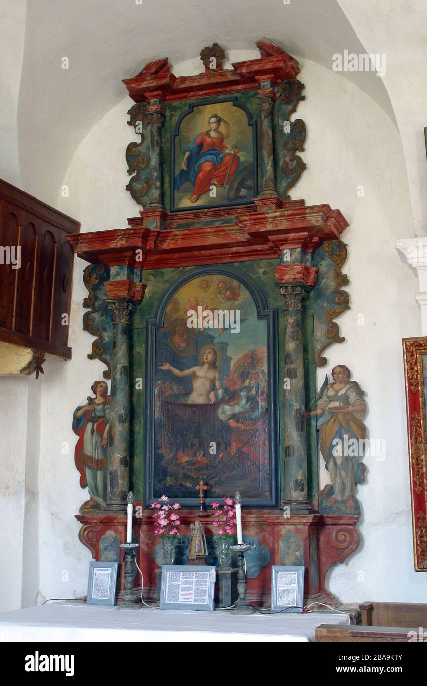 The altar of Saint Vitus in the Chapel of Saint John the Baptist in ...