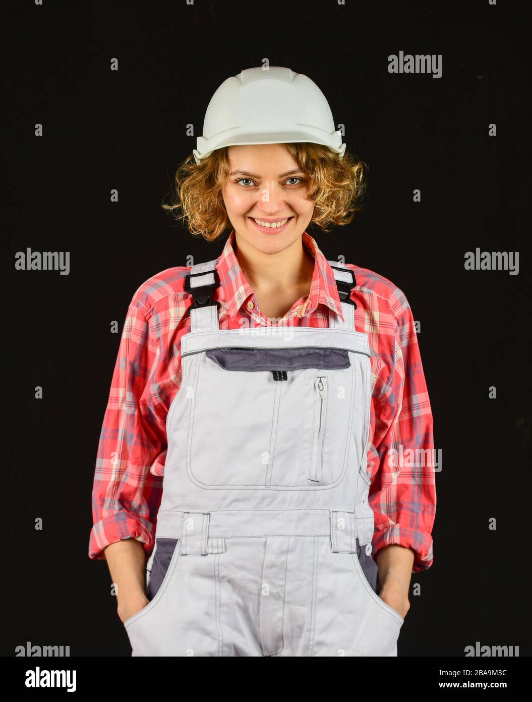 Lady construction site warehouse hi-res stock photography and images ...