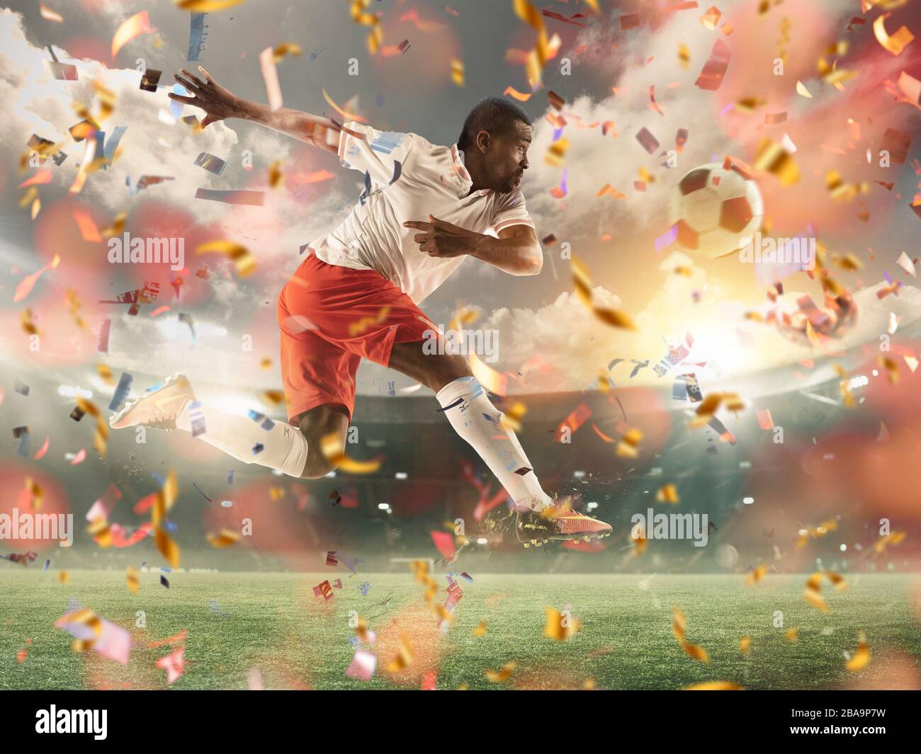 Goal celebration moment hi-res stock photography and images - Alamy