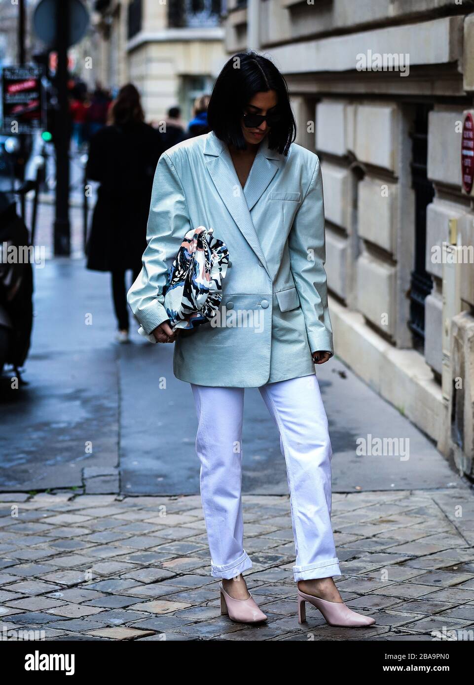 PARIS, France- March 2 2019: Women on the street in Paris Stock Photo ...