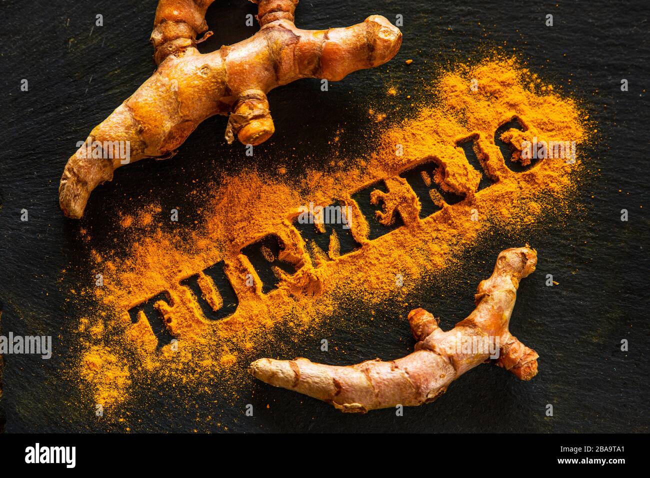 Turmeric powder spice. Spices concept photo Stock Photo - Alamy