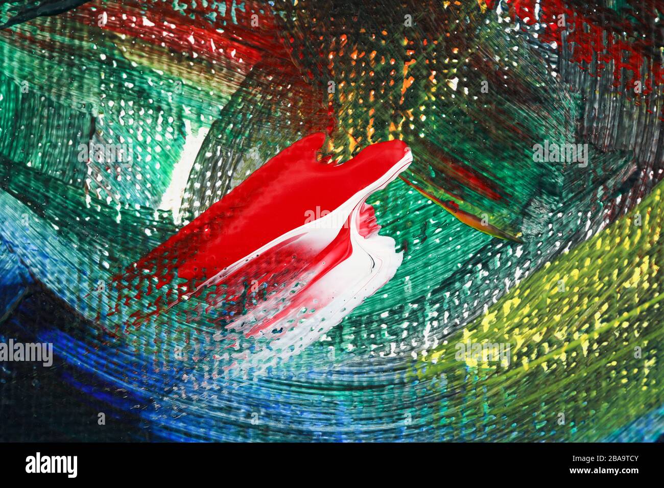 Artists talented multicoloured drawing Stock Photo - Alamy