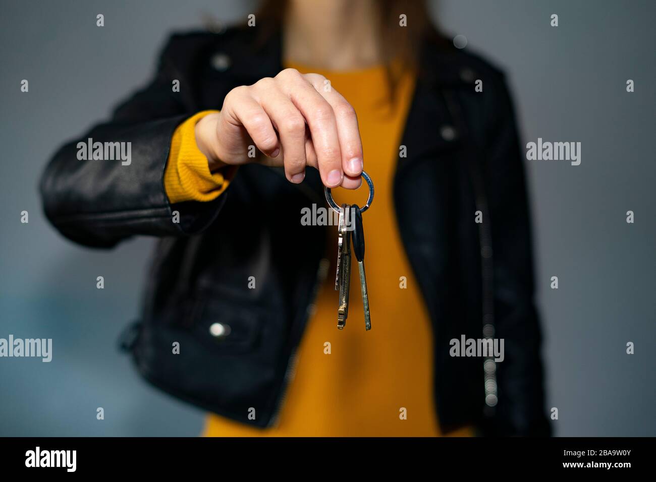 Woman Keys Hand Door High Resolution Stock Photography and Images - Alamy