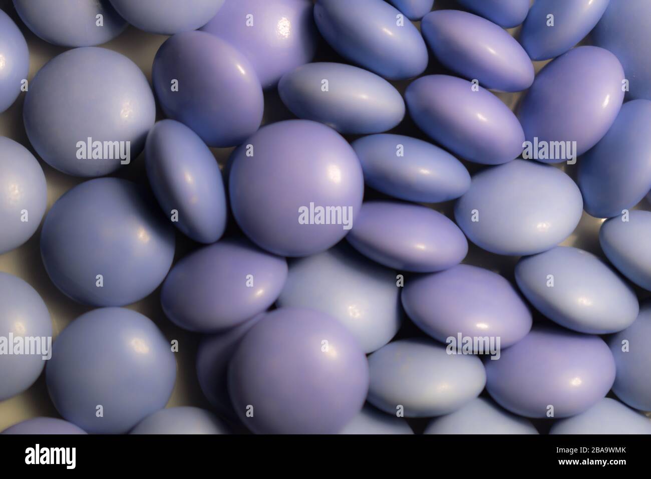 Close up a colorful candies of chocolates with purple colors Stock ...