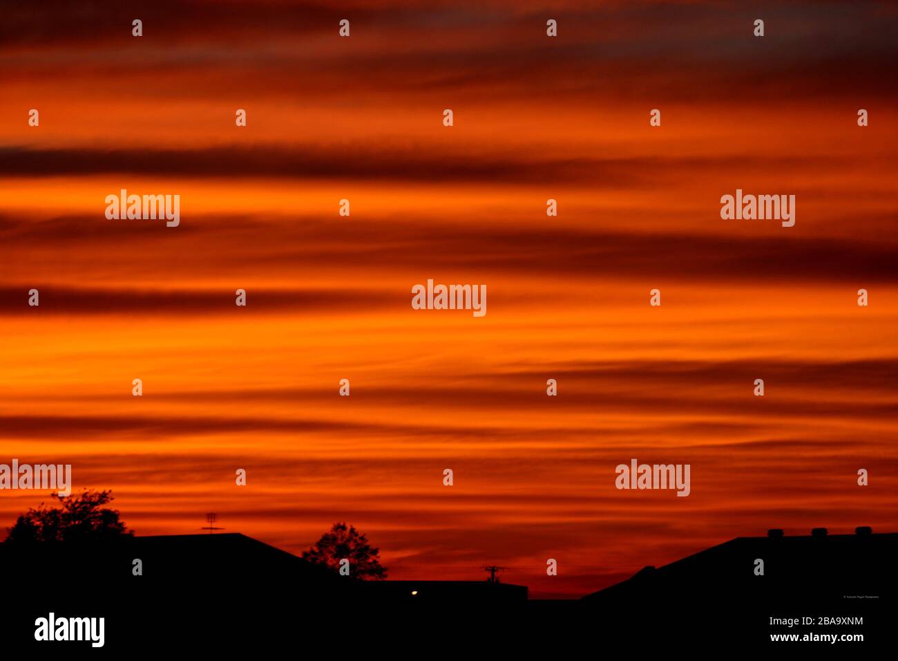 A breathtaking sunset spring sky Stock Photo - Alamy