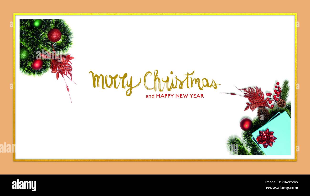 Merry Christmas And Happy New Year Facebook Cover