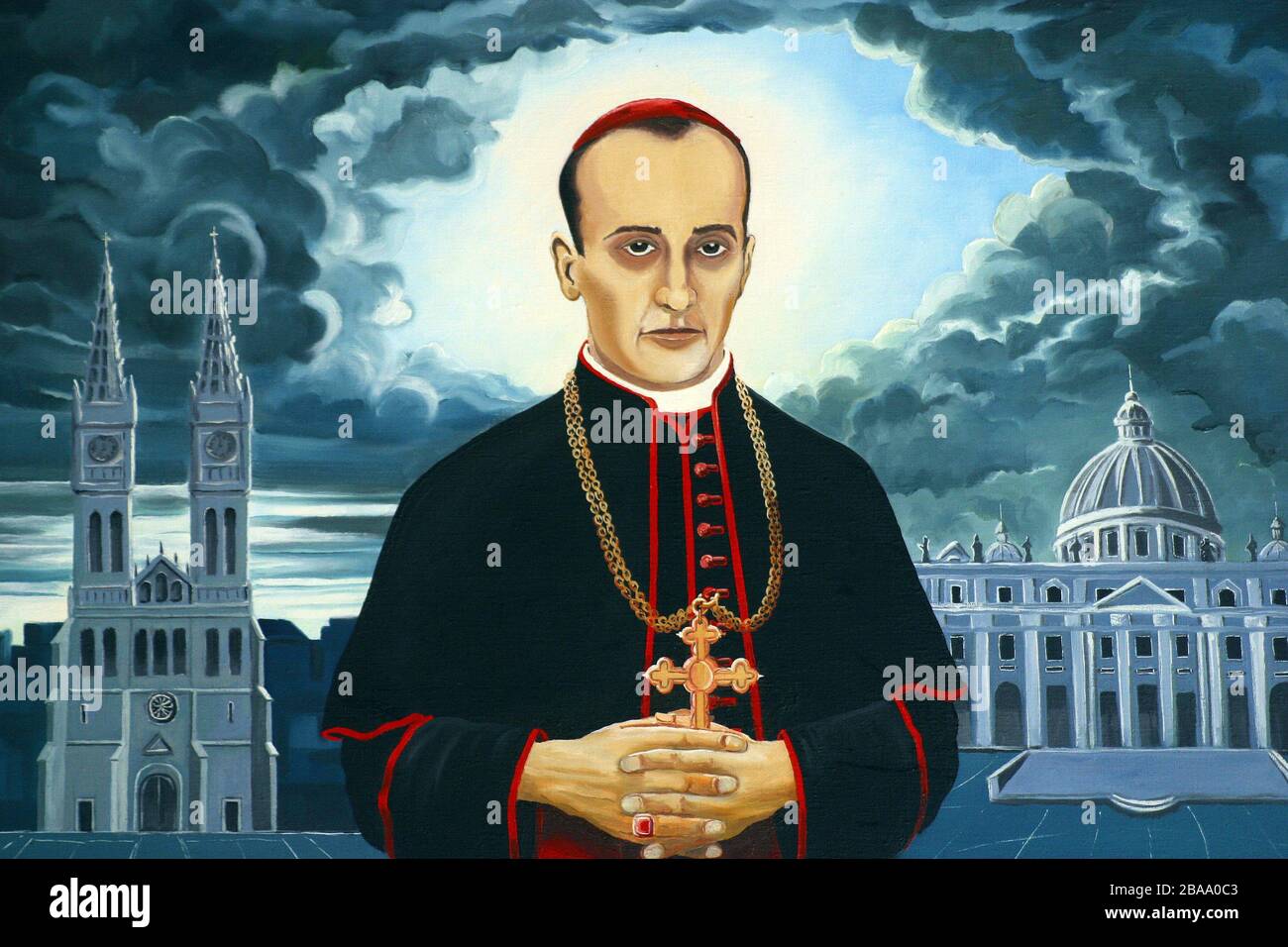 Blessed Alojzije Stepinac, altar painting in the Chapel of Blessed ...