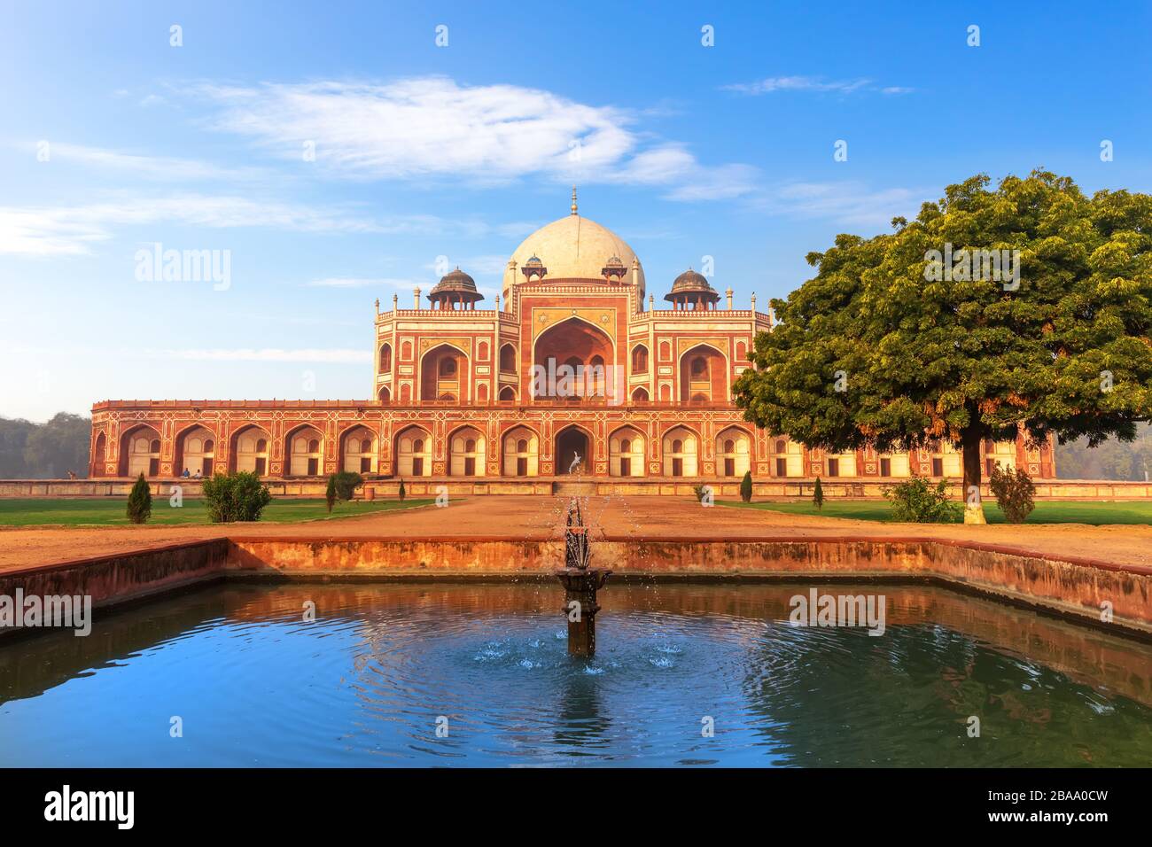 Humayun's Tomb in India, Delhi, front view Stock Photo - Alamy