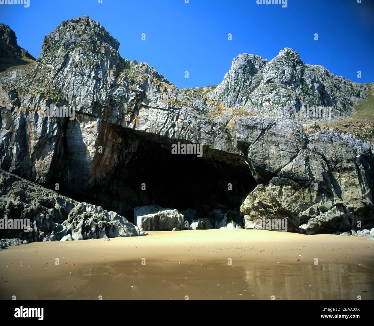Mewslade Bay, Gower Peninsula, South Wales Stock Photo - Alamy