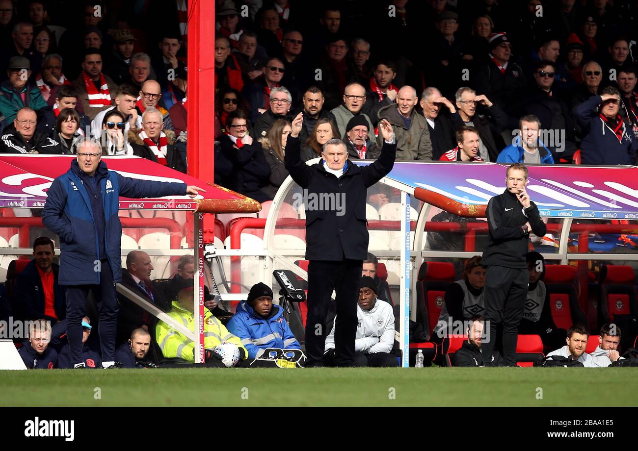 Blackburn Rovers manager Tony Mowbray on the touchline Stock Photo - Alamy