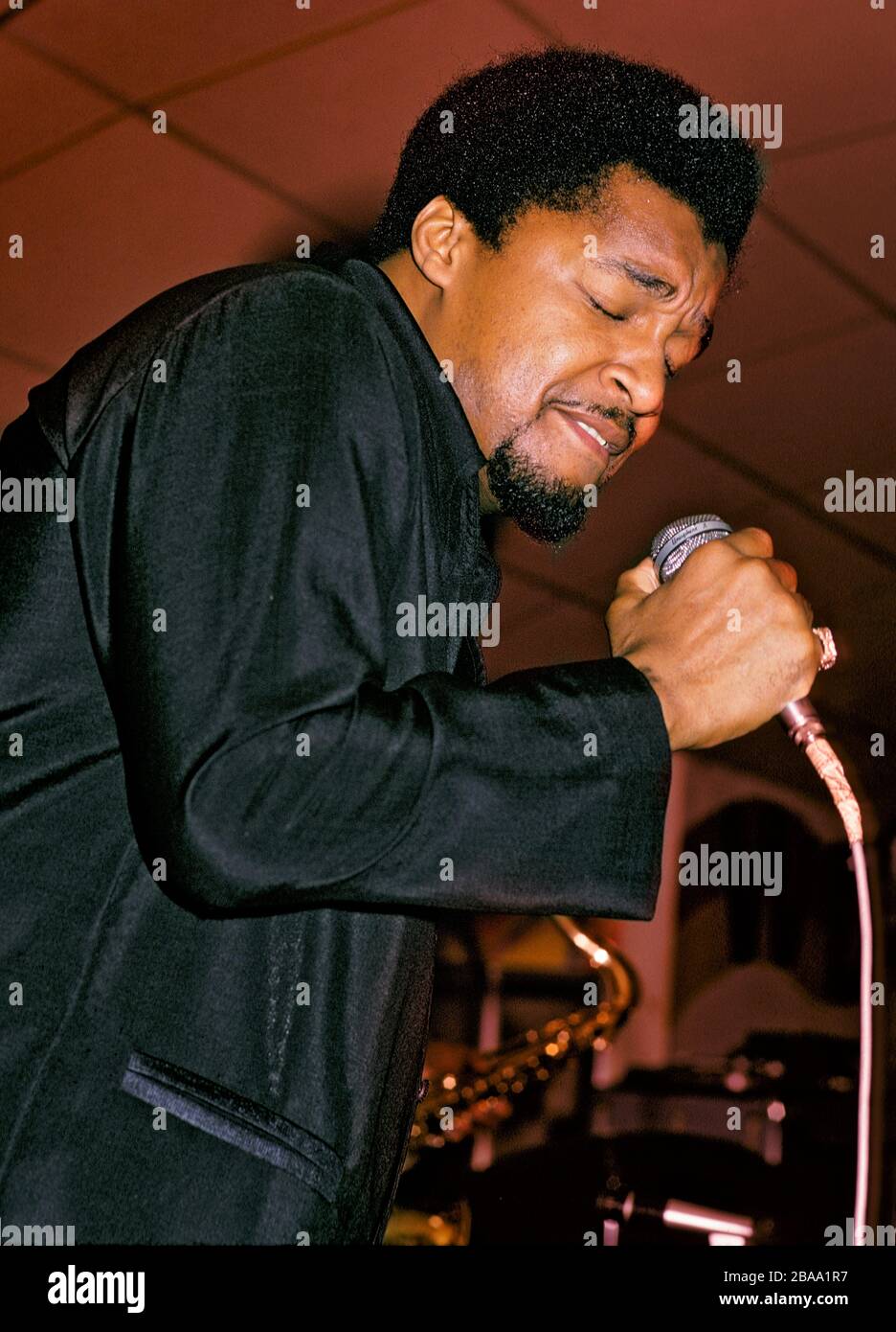 Little Milton on stage in a Memphis club 1973 Stock Photo - Alamy