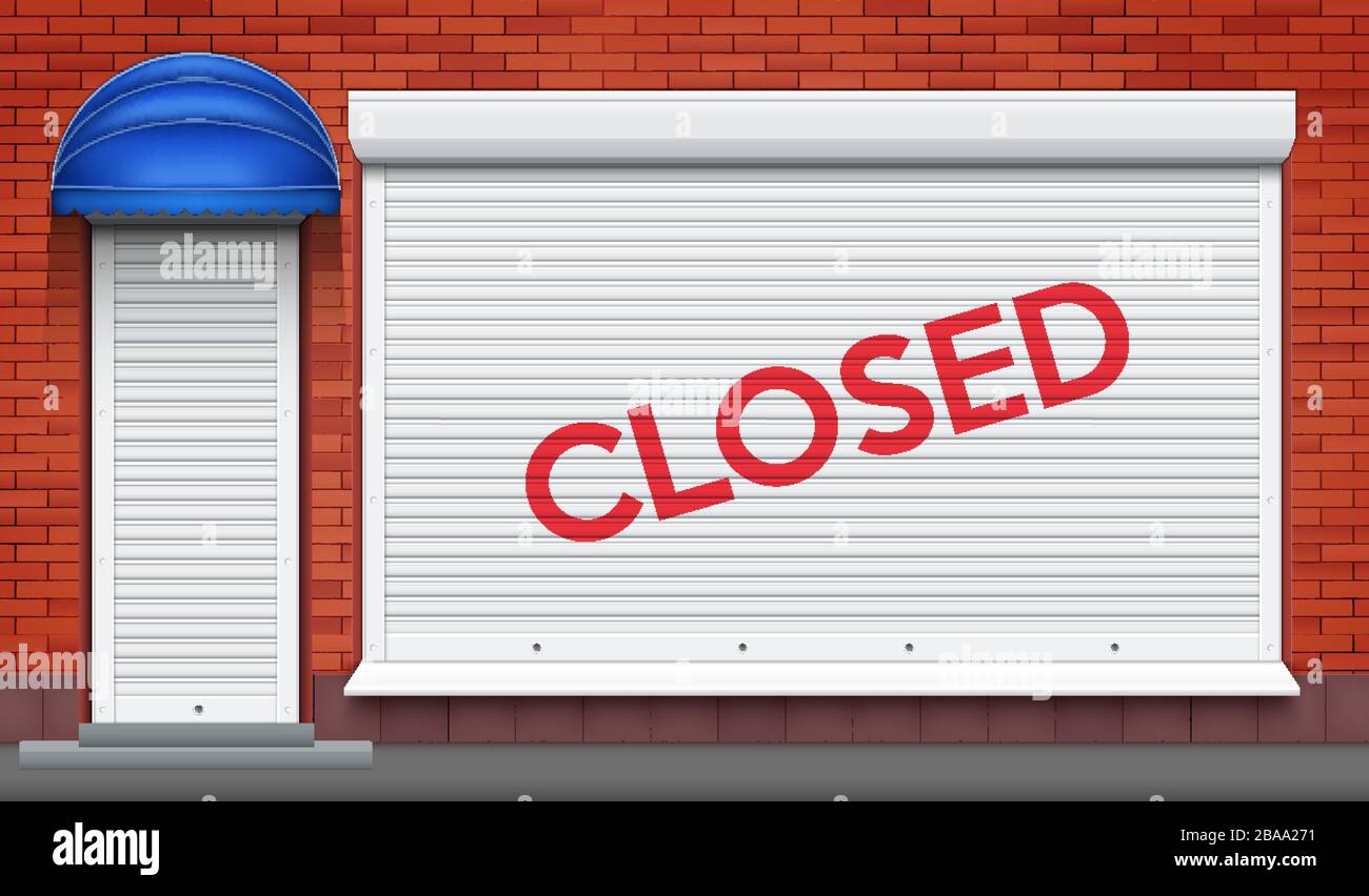 Front entrance doors empty Stock Vector Images - Alamy