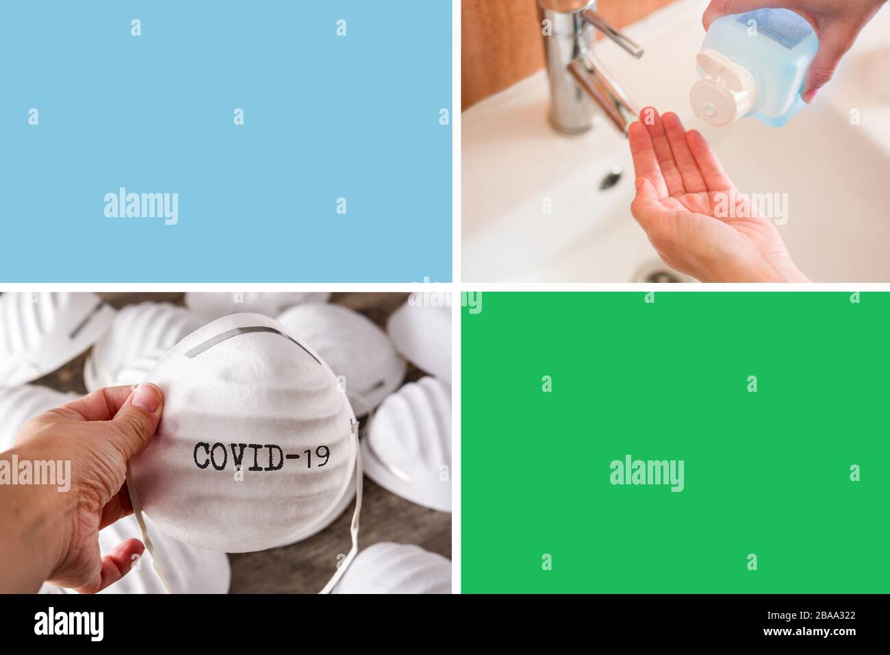 Different photos of Coronavirus or Covid-19- Coronavirus collage Stock ...