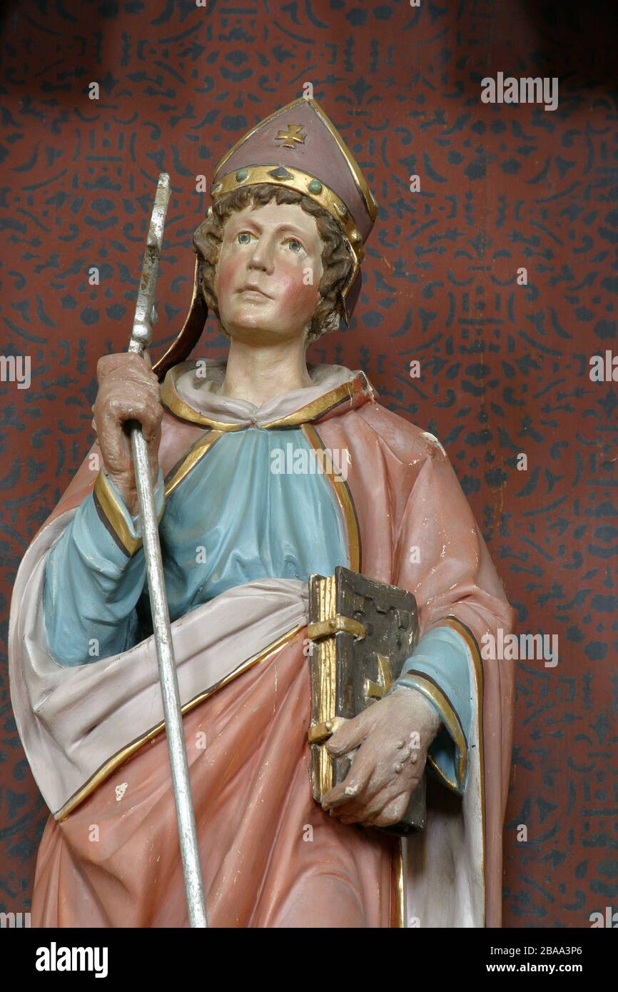 St. Valentine, statue in the Parish Church of the Holy Name of Mary in ...