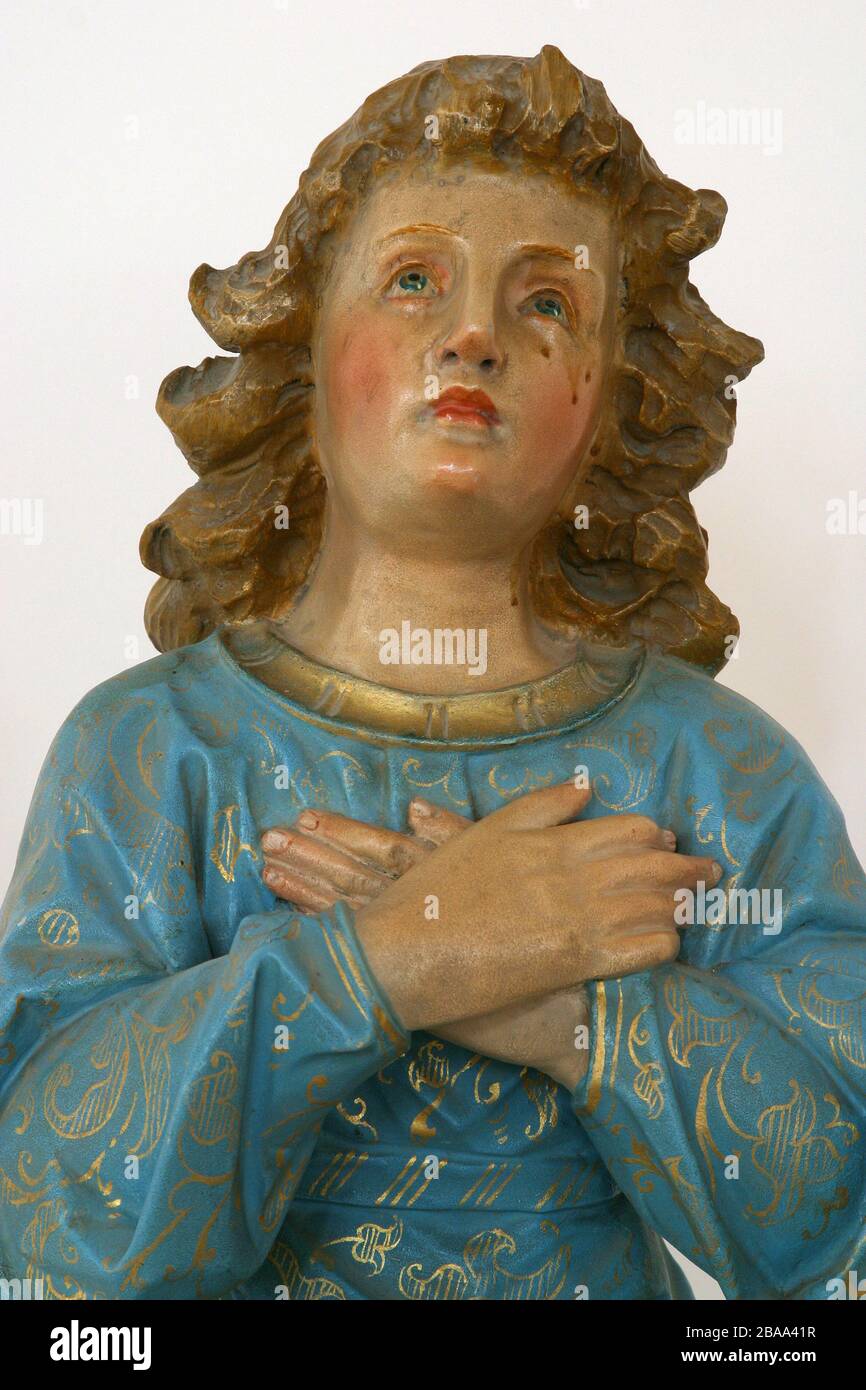Angel, statue in Church of St. Matthew the Apostle and Evangelist in ...