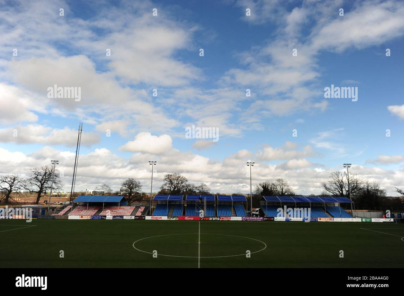 A general view of the pitch Damson Park Stock Photo - Alamy