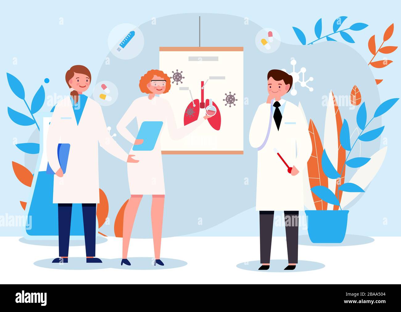 Medical teamwork illustration hi-res stock photography and images - Alamy