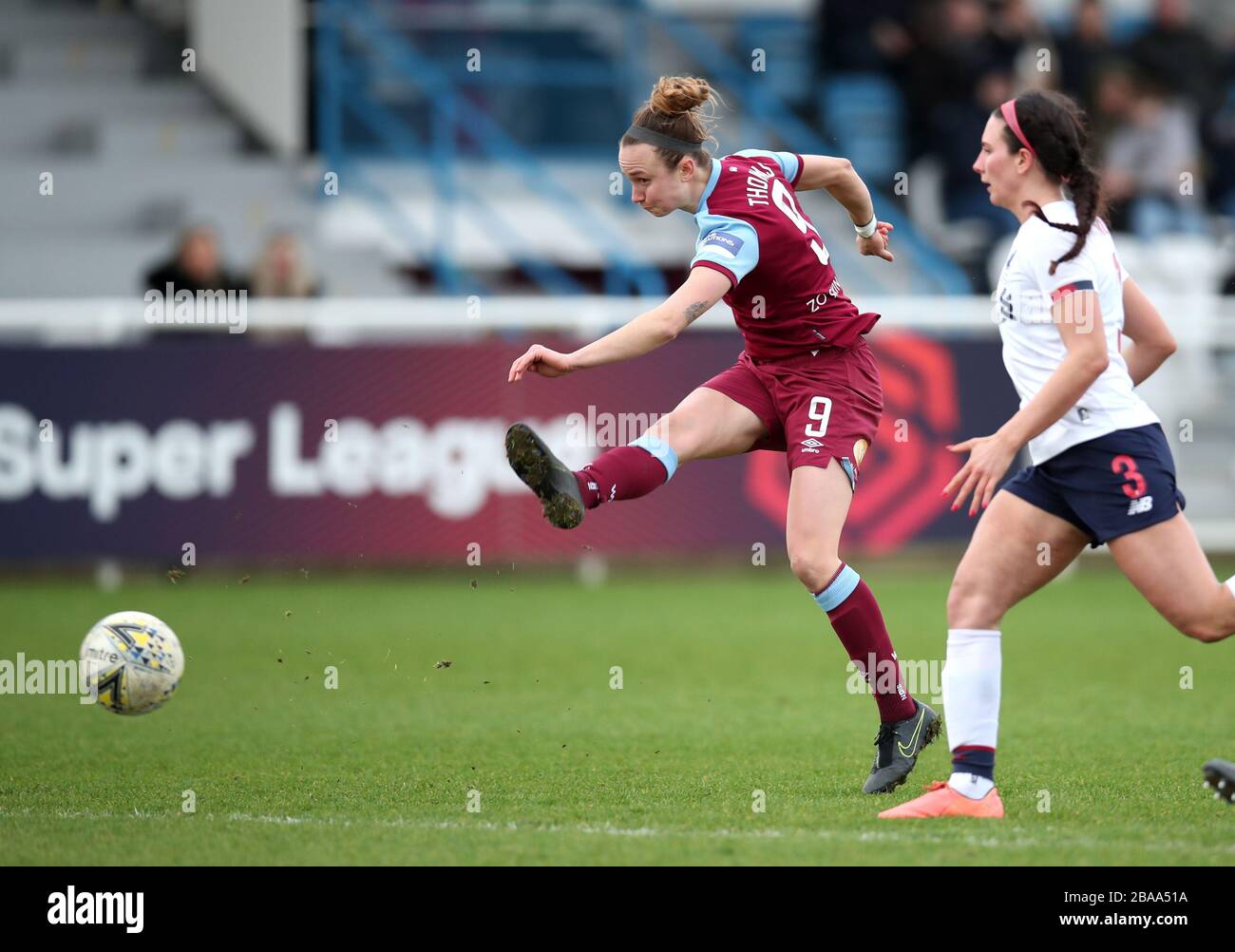 West Ham United's Martha Thomas scores her sides third goal during the ...