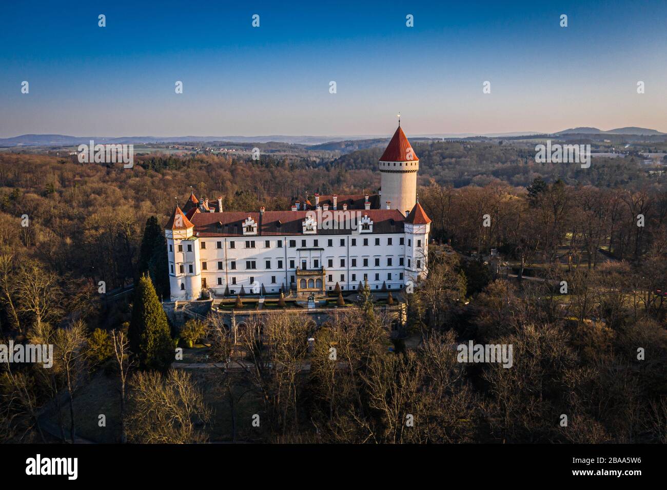 Konopiste is a four-winged, three-storey chateau located in the Czech ...