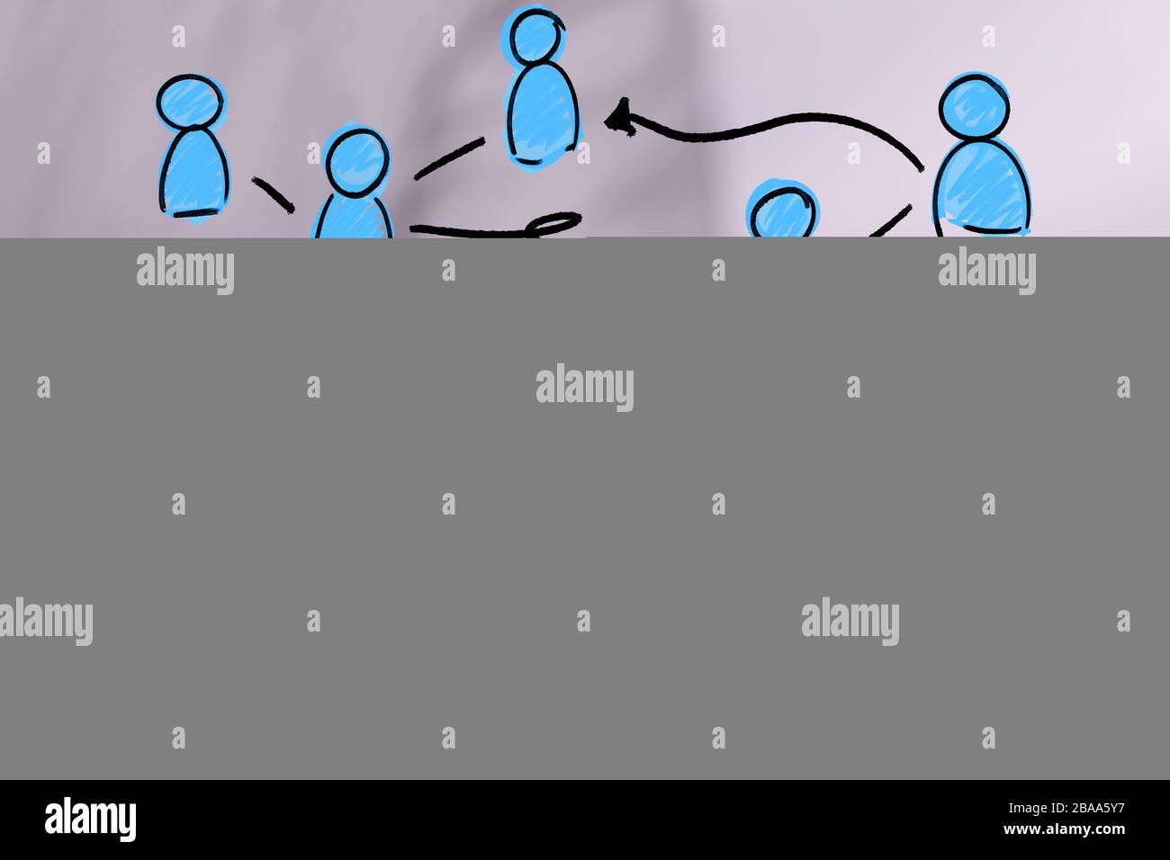 A team work connection digital concept Stock Photo - Alamy