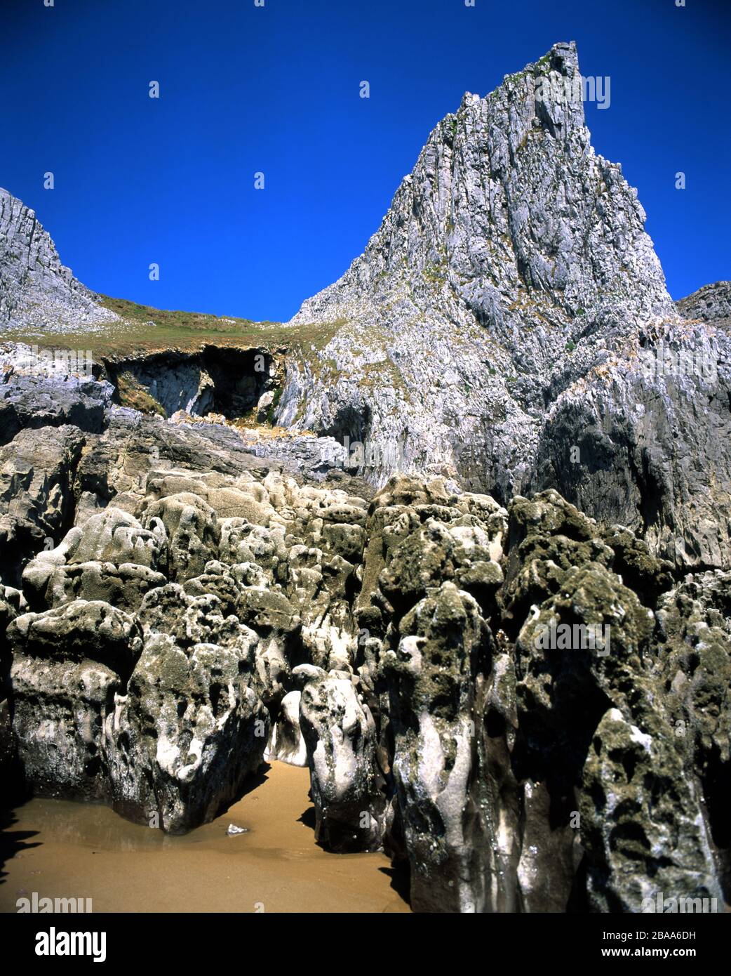 Mewslade Bay, Gower Peninsula, South Wales Stock Photo - Alamy