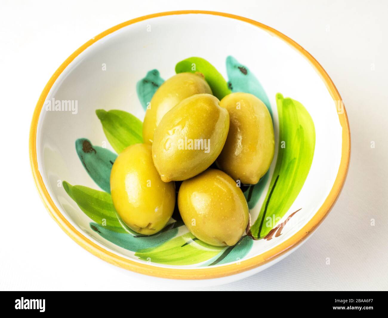 Five olives in white bowl hi-res stock photography and images - Alamy