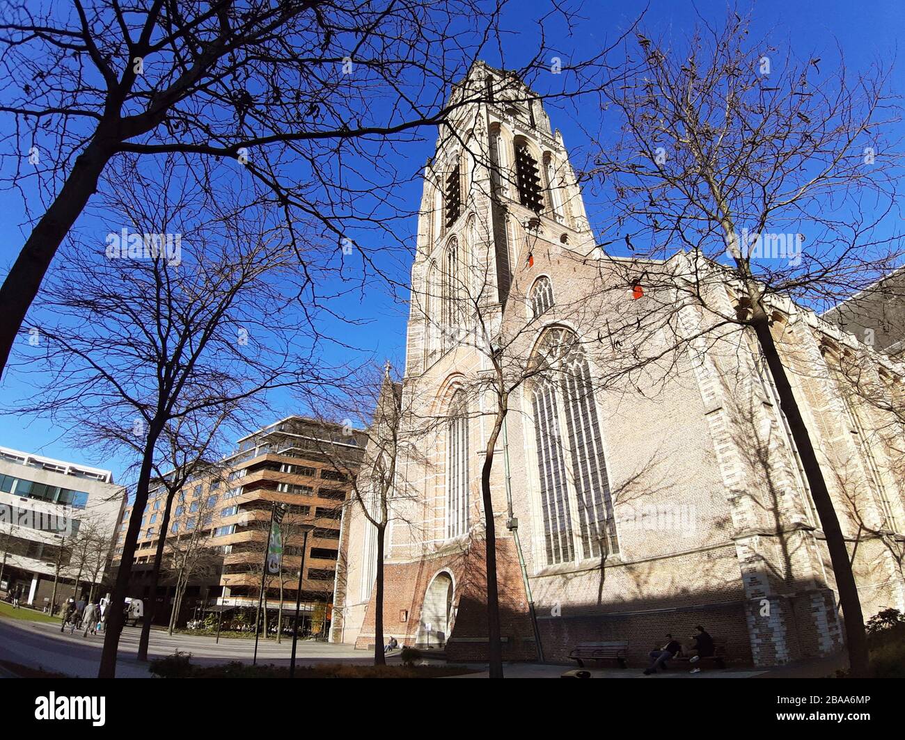 ancient and famous church in rotterdam in netherlands Stock Photo - Alamy