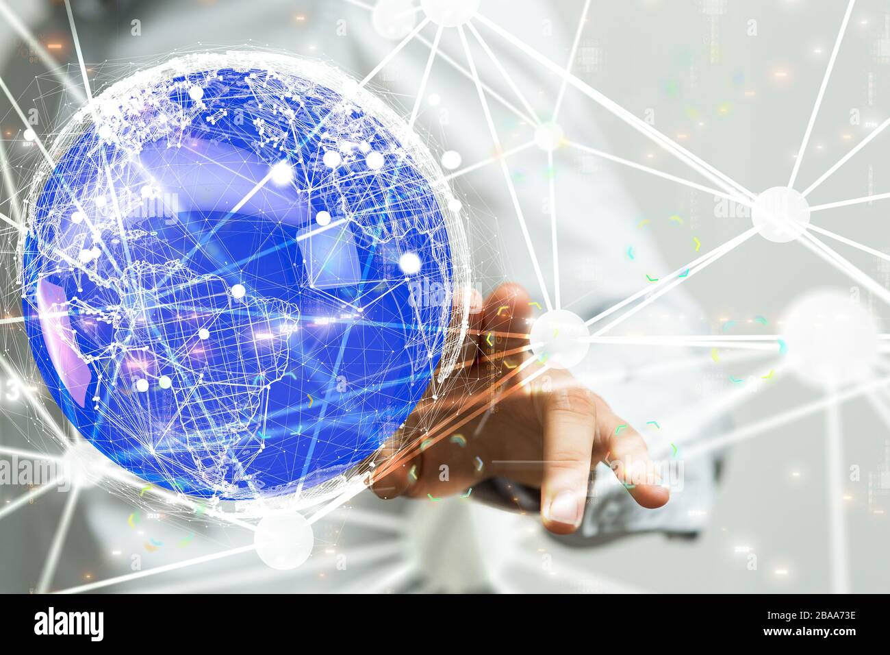 A internet net and data digital concept Stock Photo - Alamy