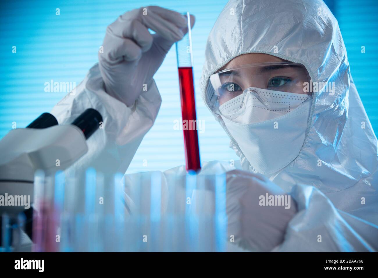 Medical workers do testing laboratory Stock Photo - Alamy