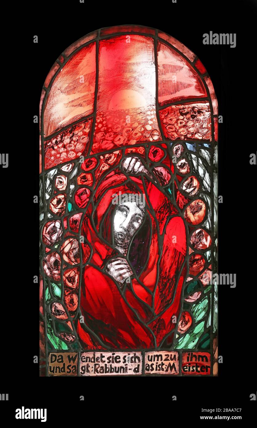 Saint Mary Magdalene, stained glass window by Sieger Koder in St. James ...