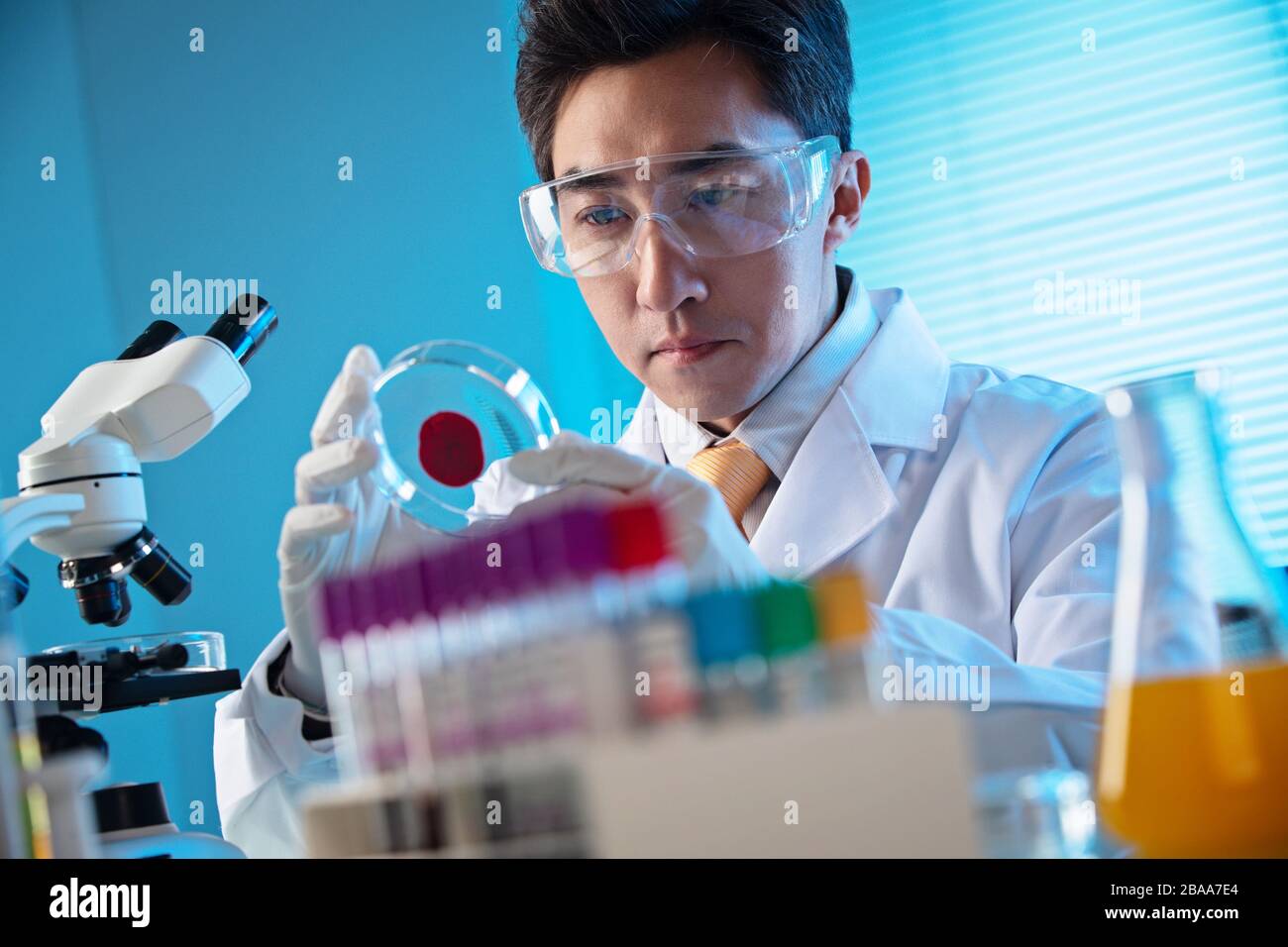 Scientists in the laboratory experiment Stock Photo - Alamy