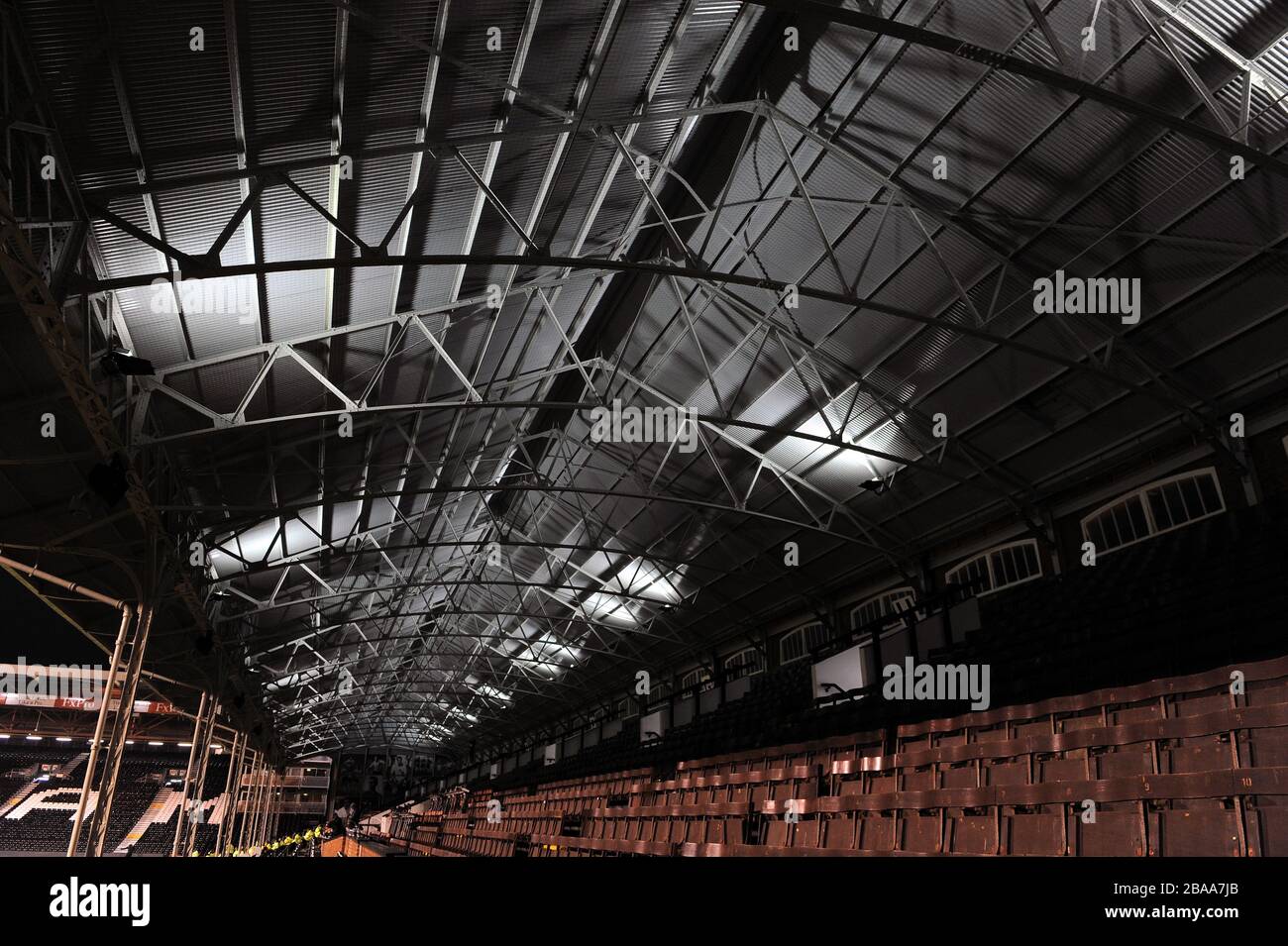 General view of the Johnny Haynes stand at Craven Cottage Stock Photo ...