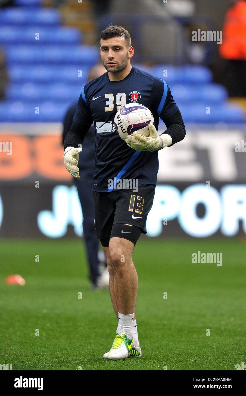 John Sullivan, Charlton Athletic goalkeeper Stock Photo - Alamy
