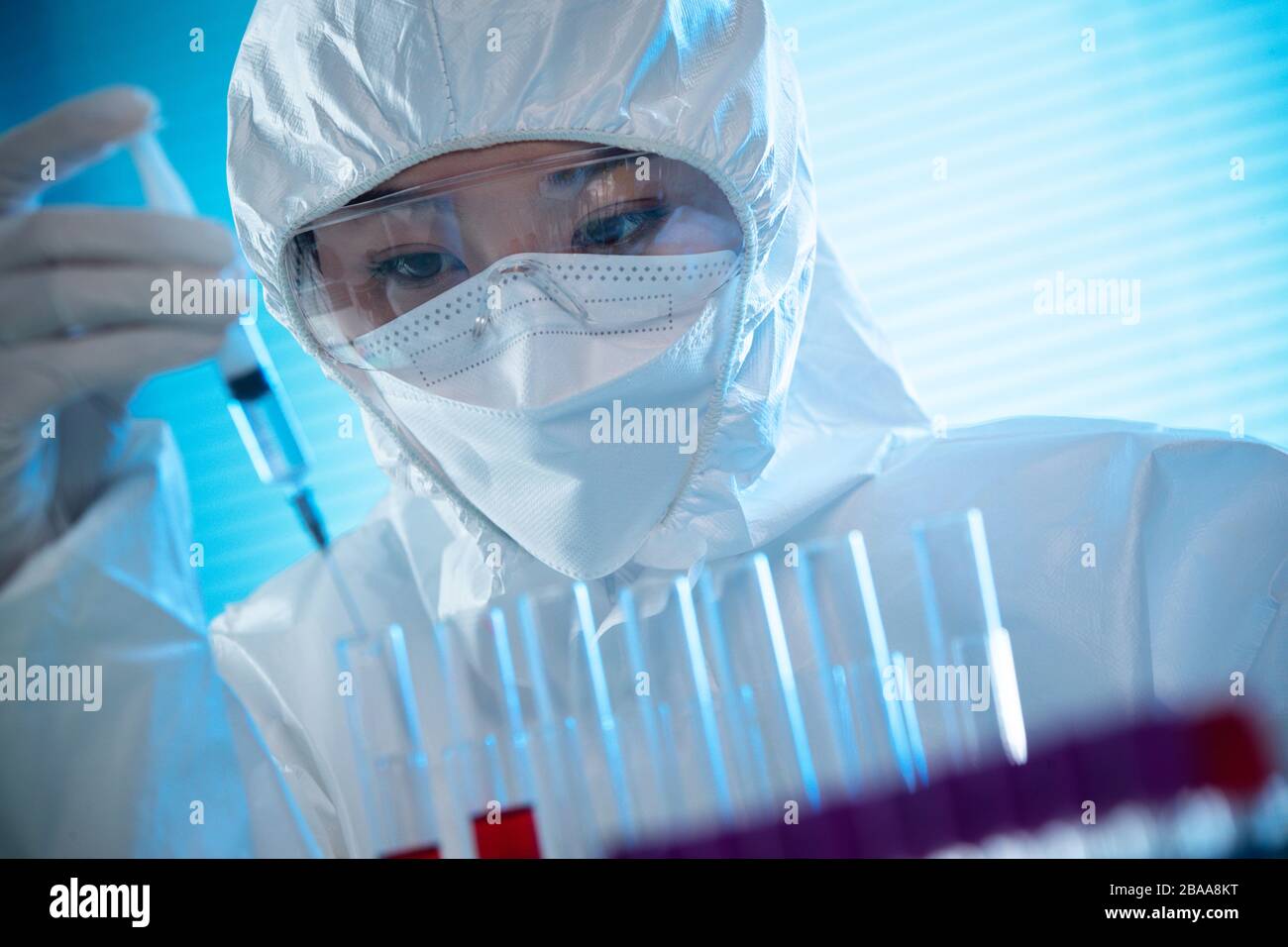 Medical professional tests young hi-res stock photography and images ...