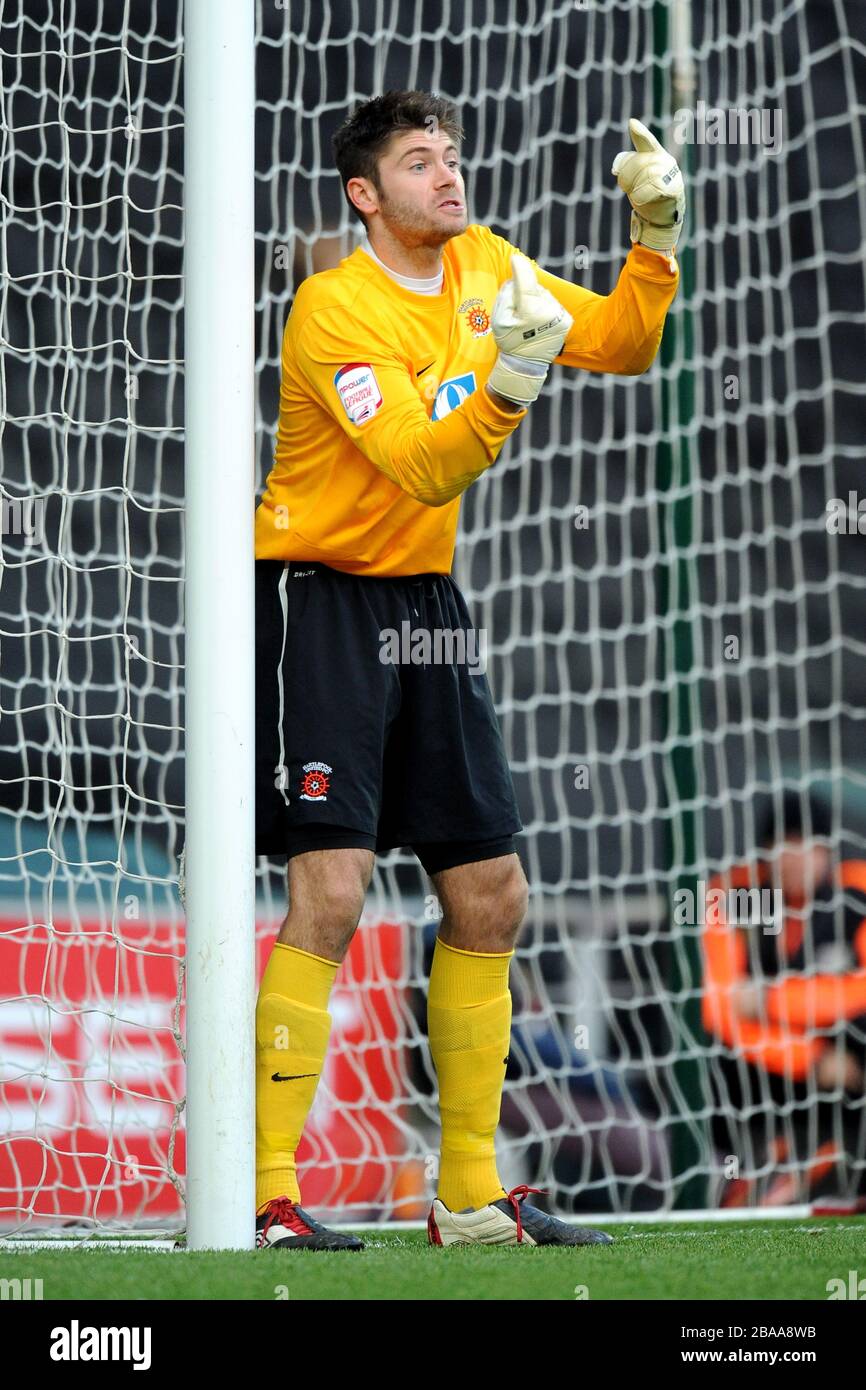 Goalkeeper Scott Flinders, Hartlepool Stock Photo - Alamy