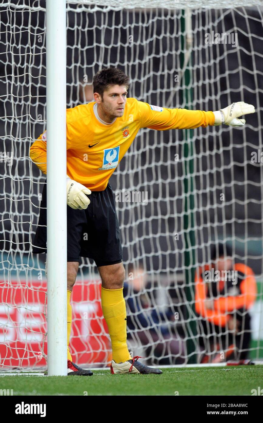Goalkeeper Scott Flinders, Hartlepool Stock Photo - Alamy