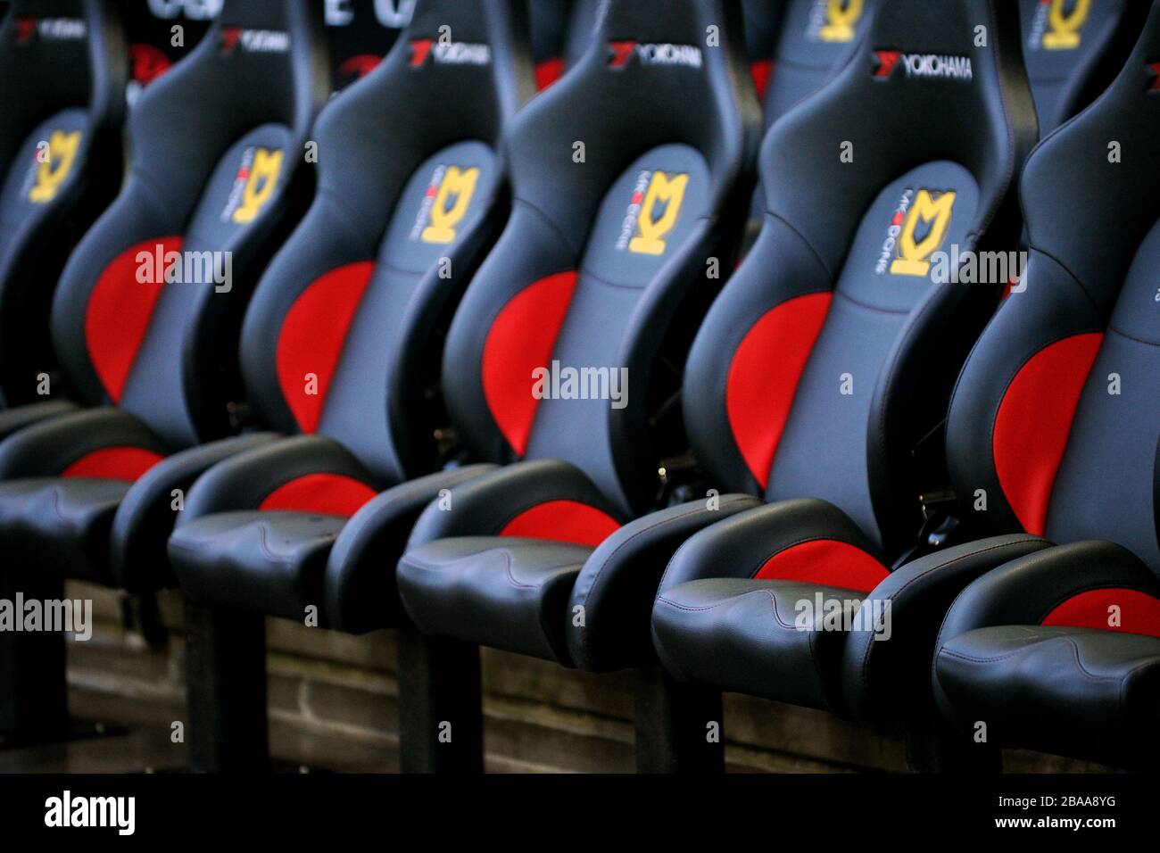 MK Dons seats during the match Stock Photo - Alamy