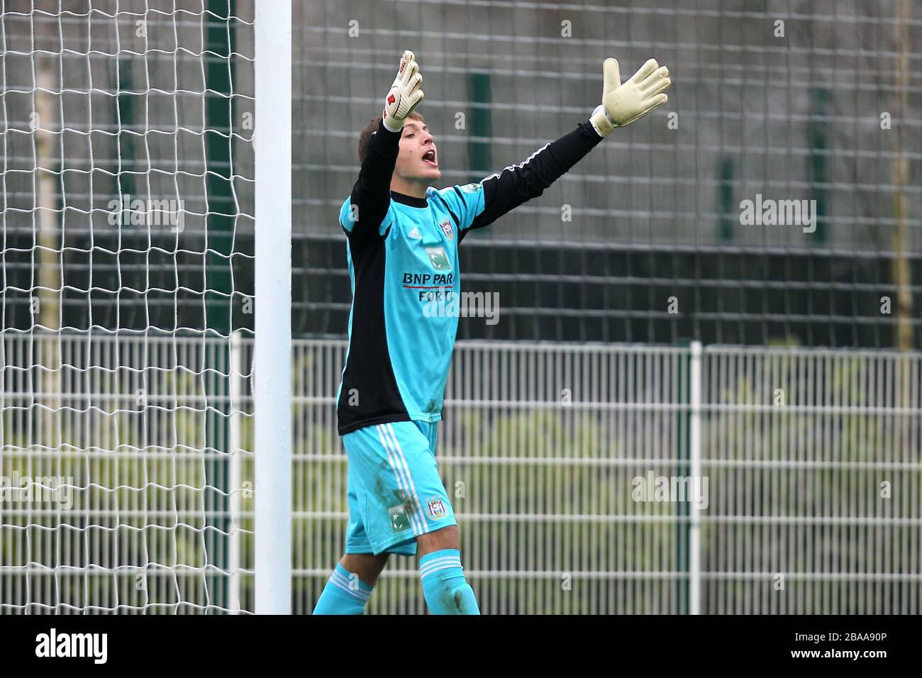 Anderlecht goalkeeper Davy Roef Stock Photo - Alamy